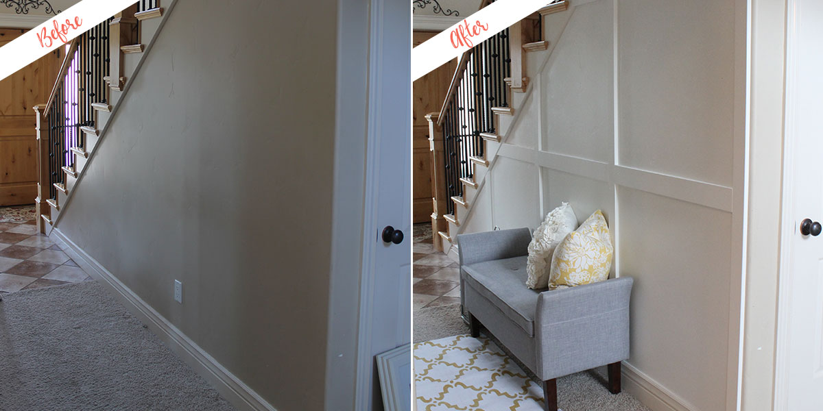 Hallway Design Update in One Day with Board and Batten | Behr