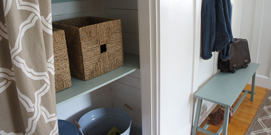 Redesigning a Cedar Paneled Closet for Stylish Storage | Behr
