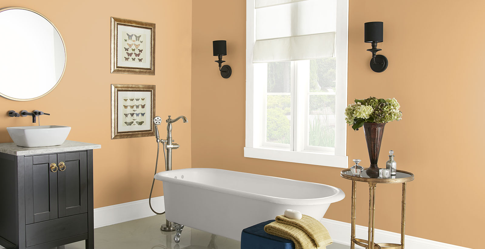 Yellow Subtle Bathroom | Classic, Bold & Dramatic Bathroom | Behr