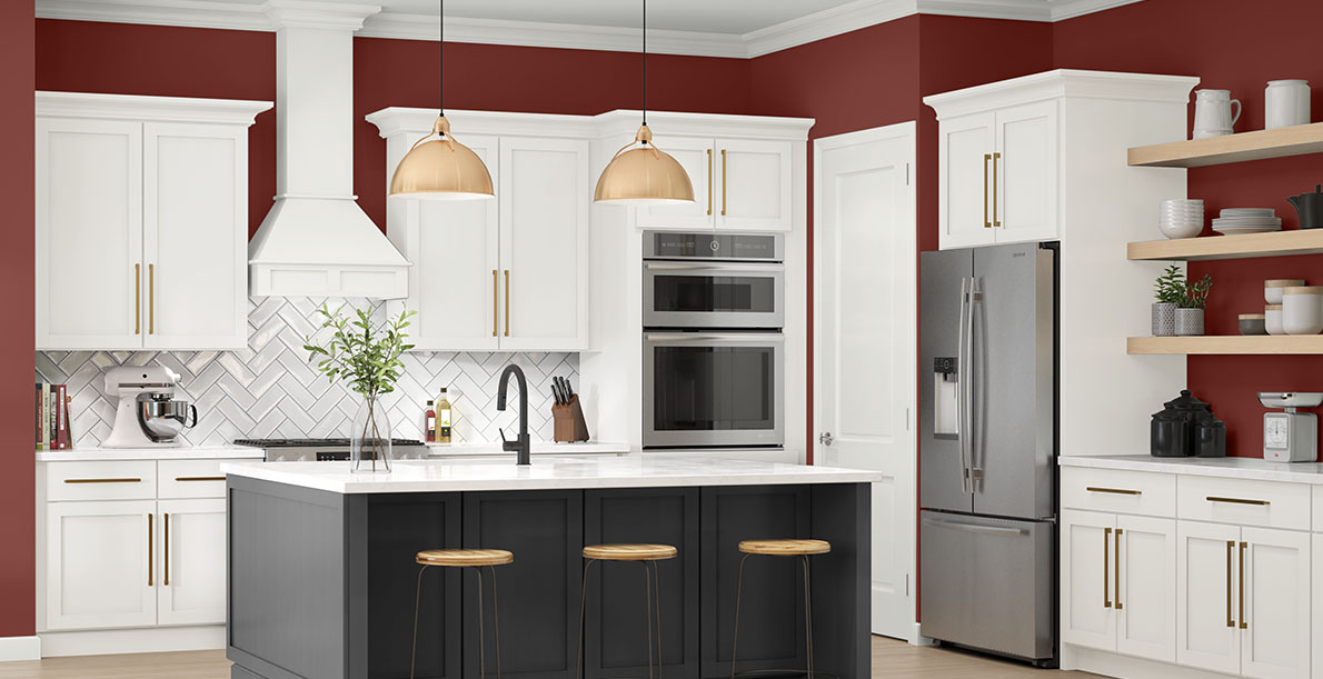 Red Memorable Kitchen | Classic, Bold & Dramatic Kitchen | Behr