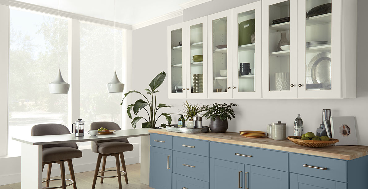 blue eclectic bold & dramatic kitchen