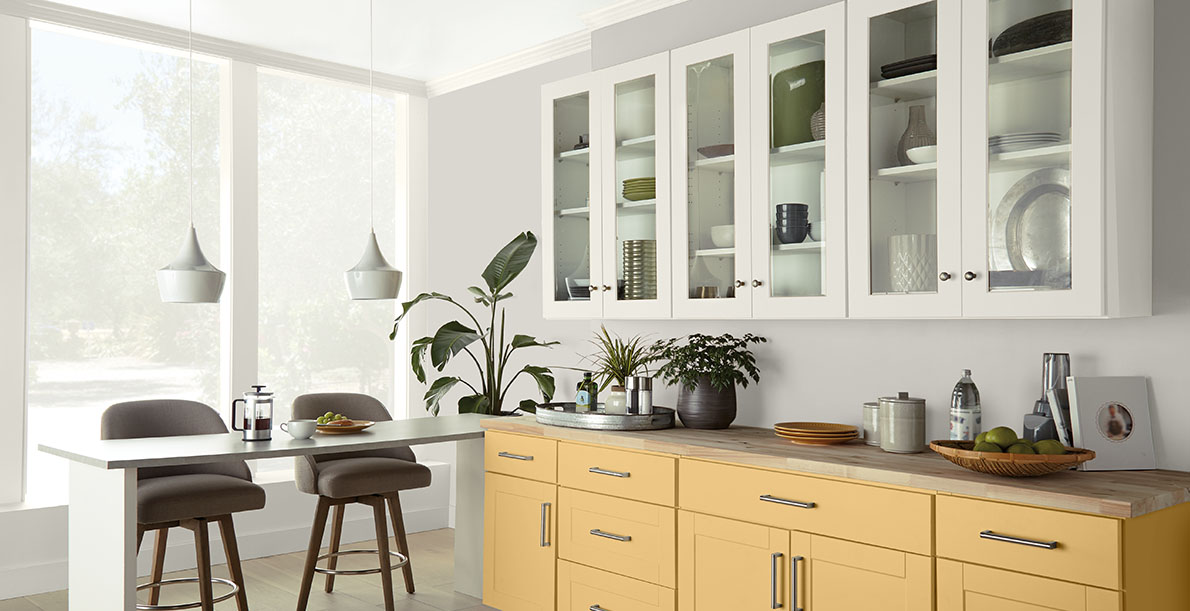 yellow eclectic bold & dramatic kitchen