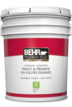 Interior/Exterior Hi-Gloss Enamel Paint | BEHR PREMIUM PLUS® | Behr Pro