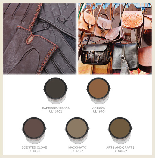 Leathe color collage - Colorfully BEHR