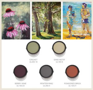 Nancy painting Collage Border - Colorfully BEHR