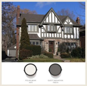 Gray Tudor Home Border - Colorfully BEHR