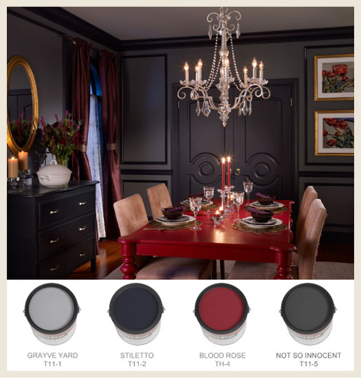 Graceful Dining Cans Border - Colorfully BEHR