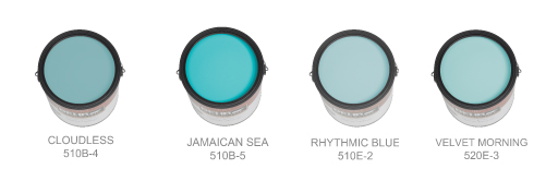 Mint paint cans - Colorfully BEHR