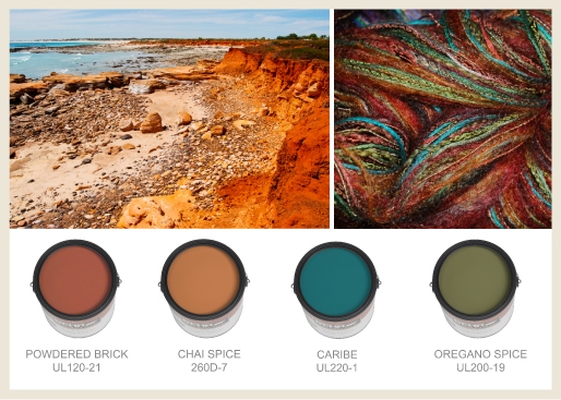 Sunbaked-Colors-&-Baked-tones-with-cans - Colorfully BEHR