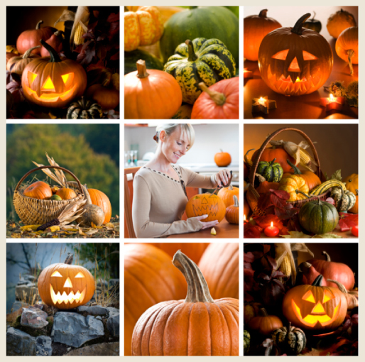 pump carving collage - Colorfully BEHR