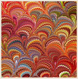 Marble-effect-with-frame - Colorfully BEHR