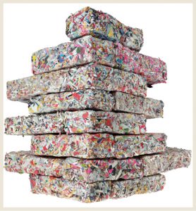 Recycled-Paper-Brick-for-Insulation-with-frame - Colorfully BEHR