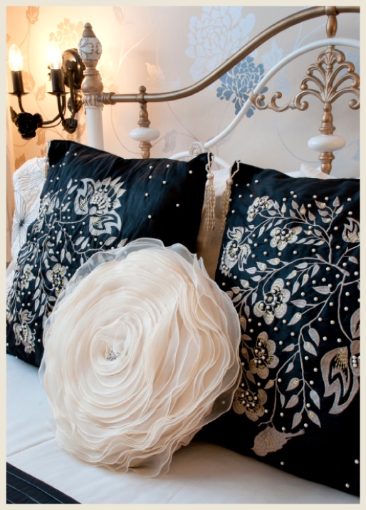Bedding-with-Pearl-Embelliments - Colorfully BEHR