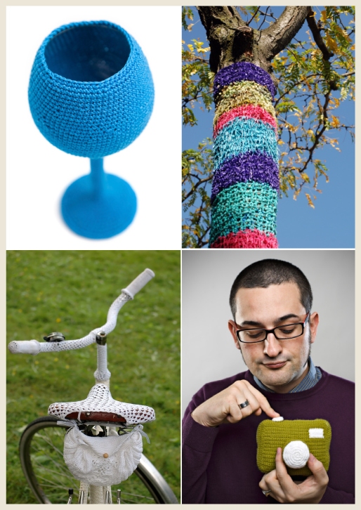 Knit-Bomb-Collage - Colorfully BEHR