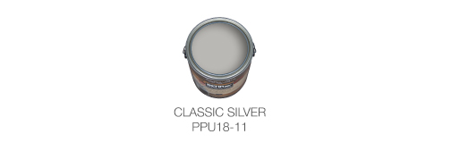 Classic Silver paint can - Colorfully BEHR