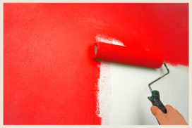 Painting bright red - Colorfully BEHR