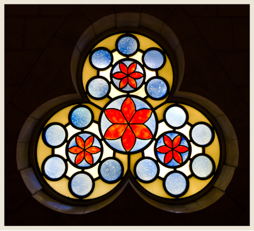 Unique stained-glass window shapes - Colorfully BEHR