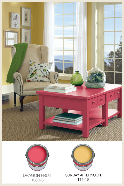 Pink coffee table - Colorfully BEHR