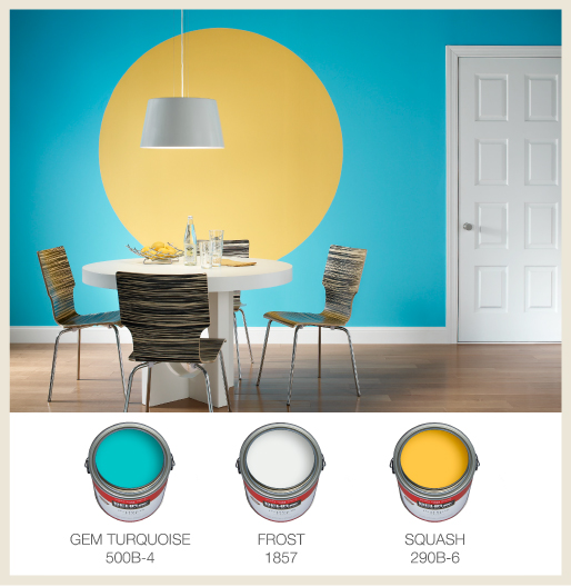 Geometric Shape Wall - Colorfully BEHR