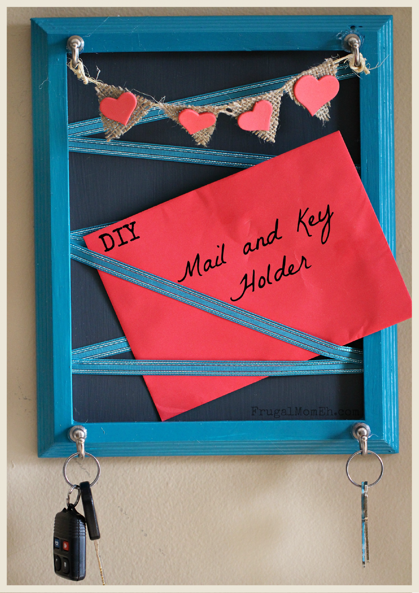 DIY Key and Mail Holder - Colorfully BEHR