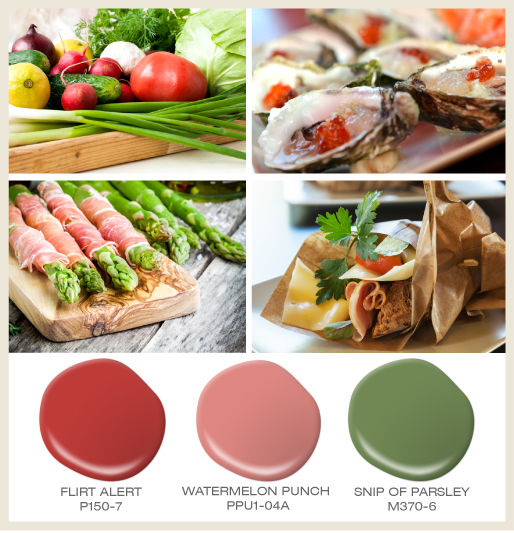 red and green edible inspiration - Colorfully BEHR