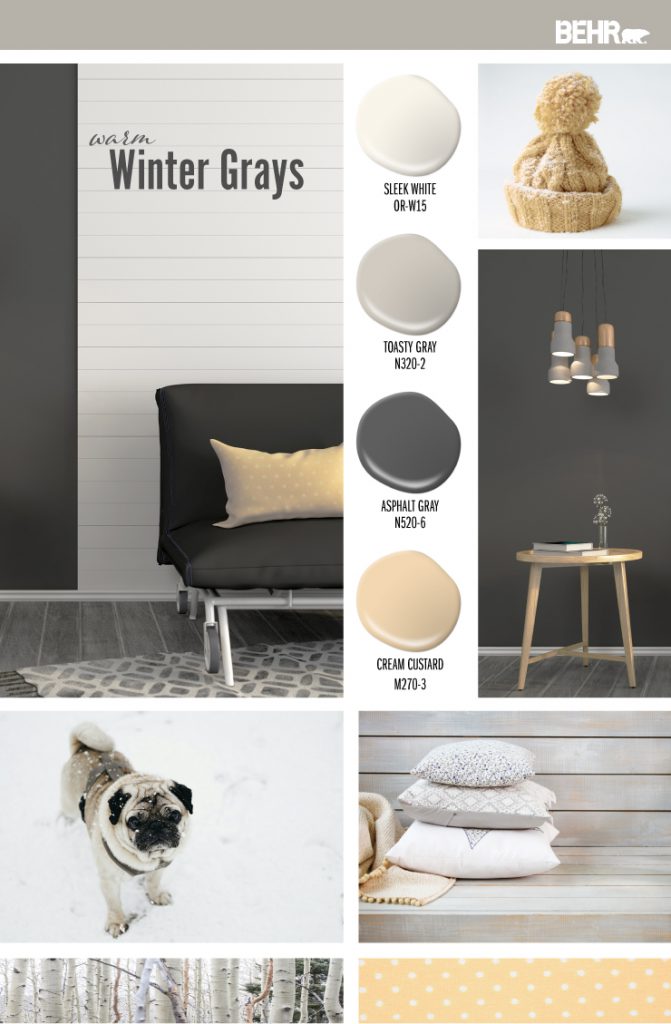 Warm Winter Grays Color Palette | Colorfully BEHR