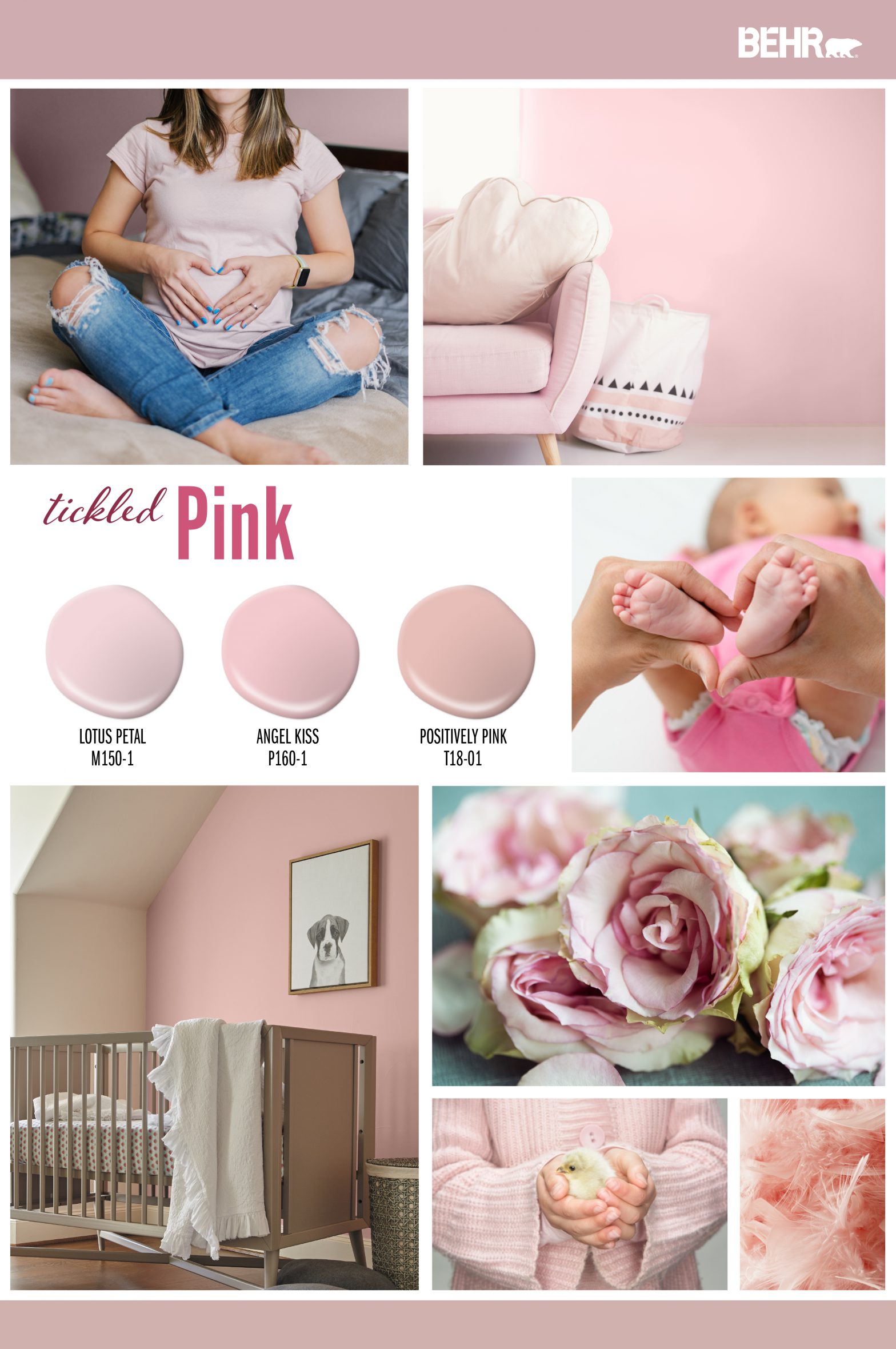 Tickled Pink Color Palette | Colorfully BEHR