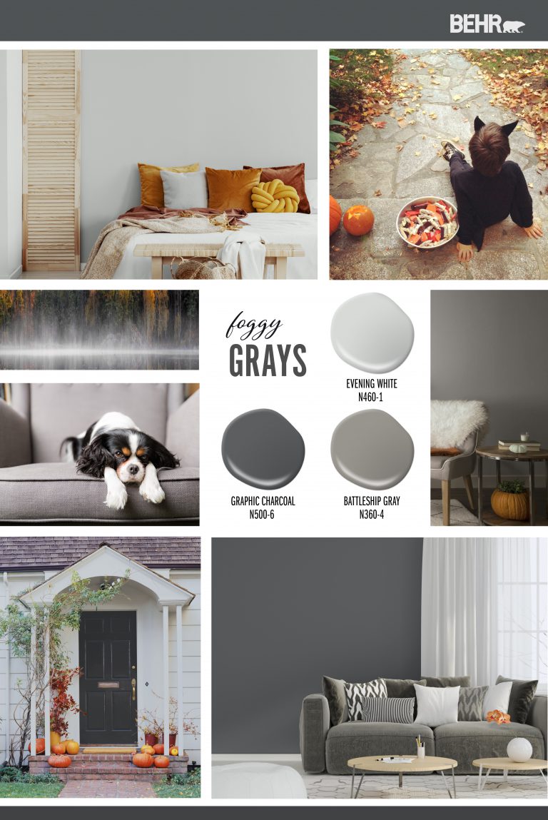 Foggy Grays Color Palette | Colorfully BEHR