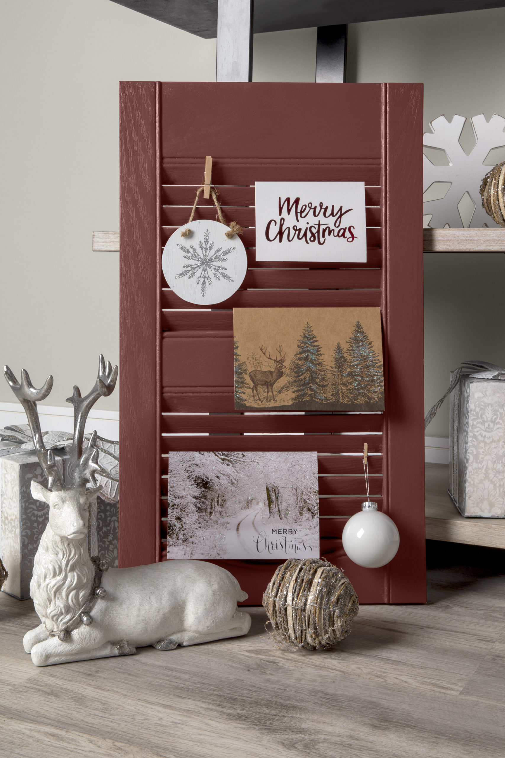 Do It Yourself: Holiday Card Shutters - Colorfully BEHR