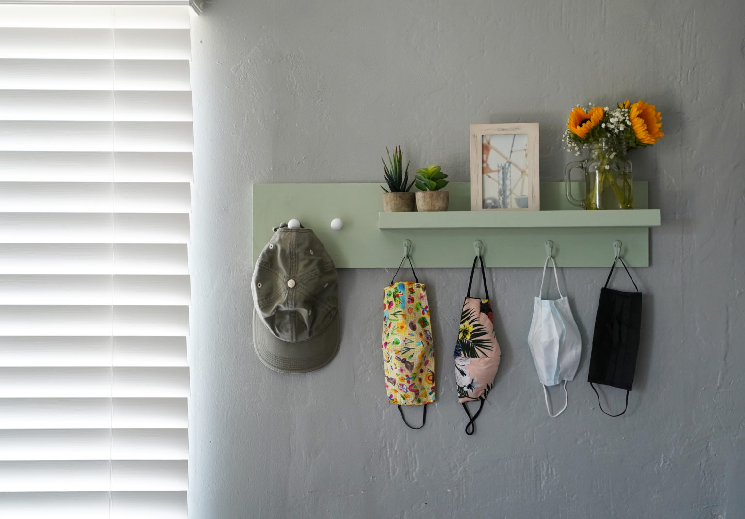 DO IT YOURSELF: FACE MASK HOOK SHELF - Colorfully BEHR