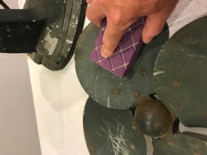 Sanding fan blades - Colorfully BEHR