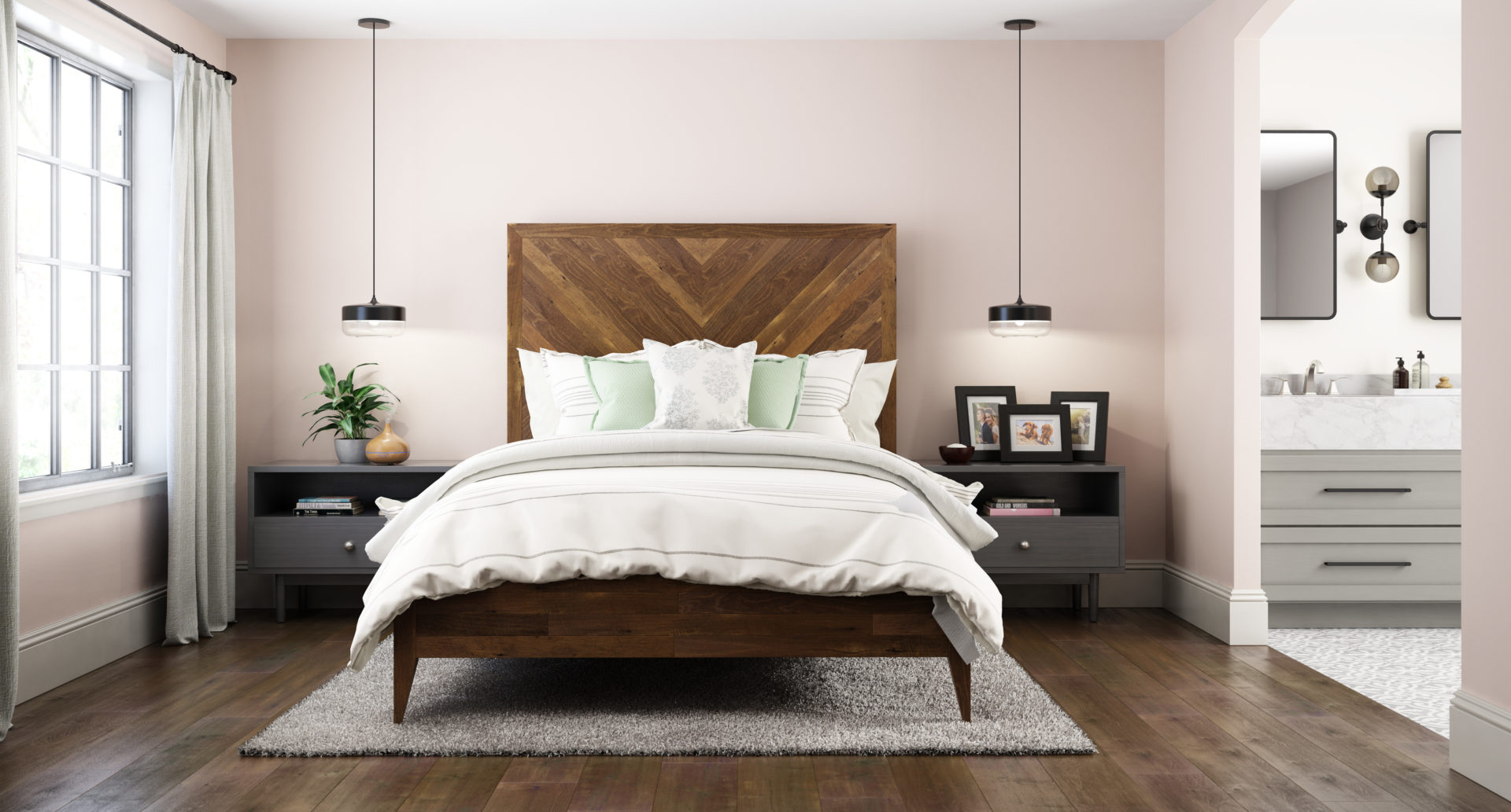 DIY Bedroom Paint Makeover under $100 - Colorfully BEHR