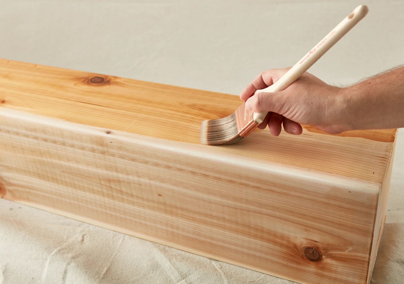 DIY Stained Mantel - Colorfully BEHR