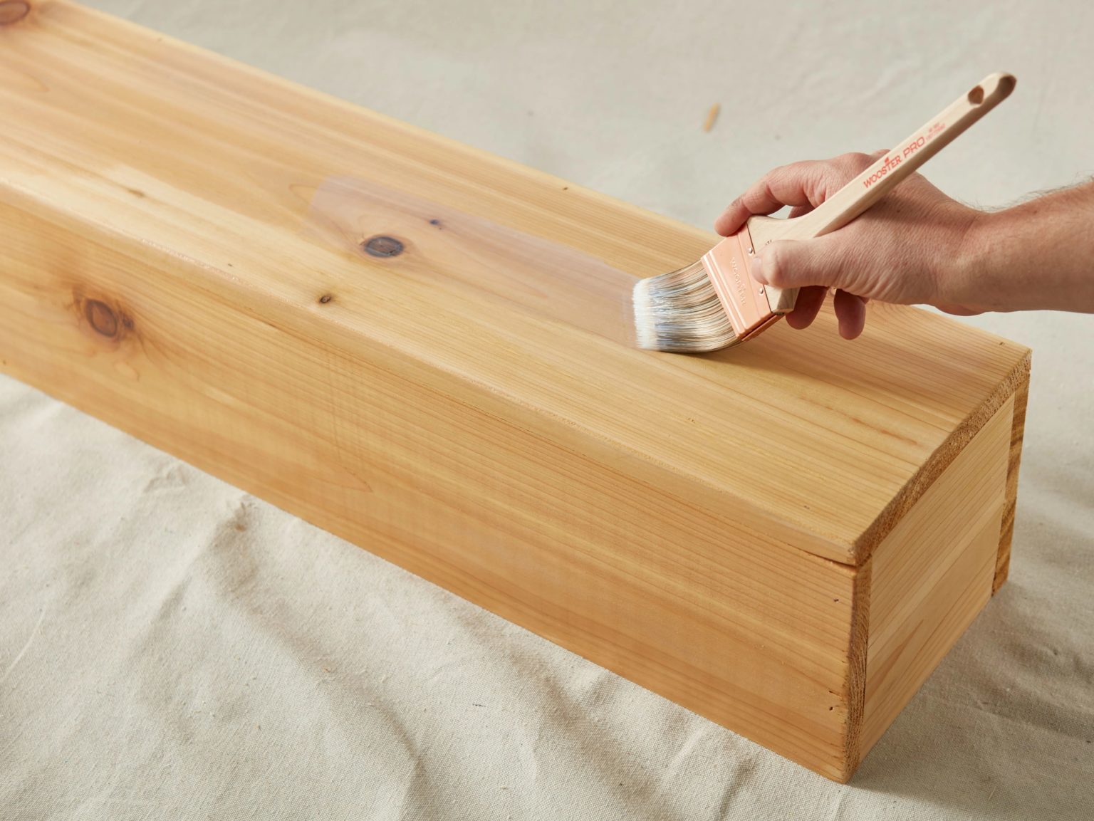 DIY Stained Mantel - Colorfully BEHR