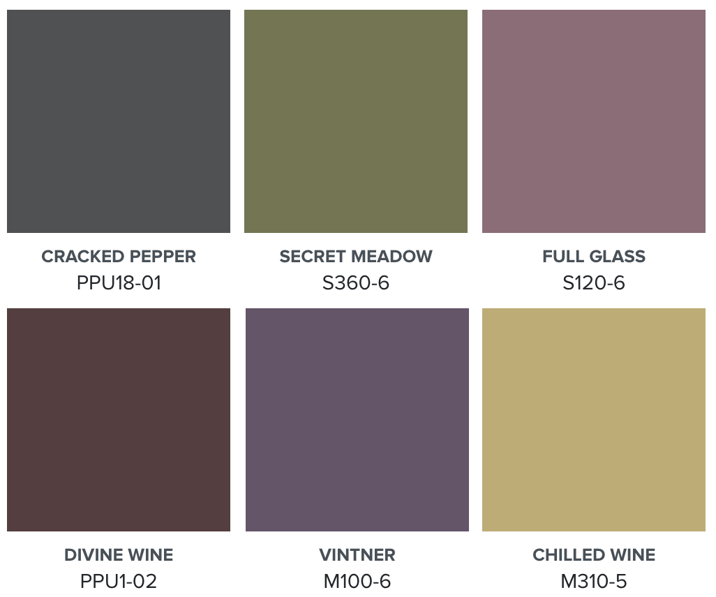 Sip and Savor – Behr Wine Color Palette | Colorfully BEHR