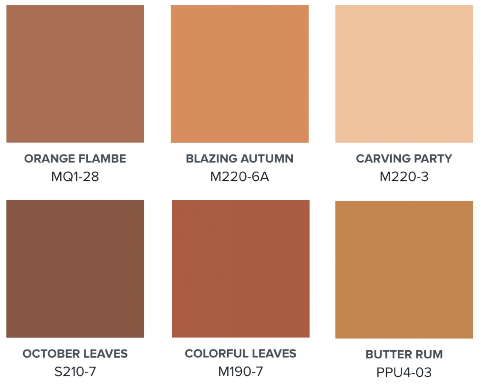 Behr’s Fall Feels Palette – A Warm Fall Color Palette | Colorfully BEHR