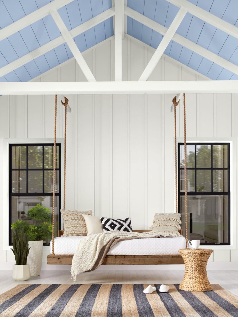 Behr Aerial View – Sky Blue Paint Color | Colorfully BEHR