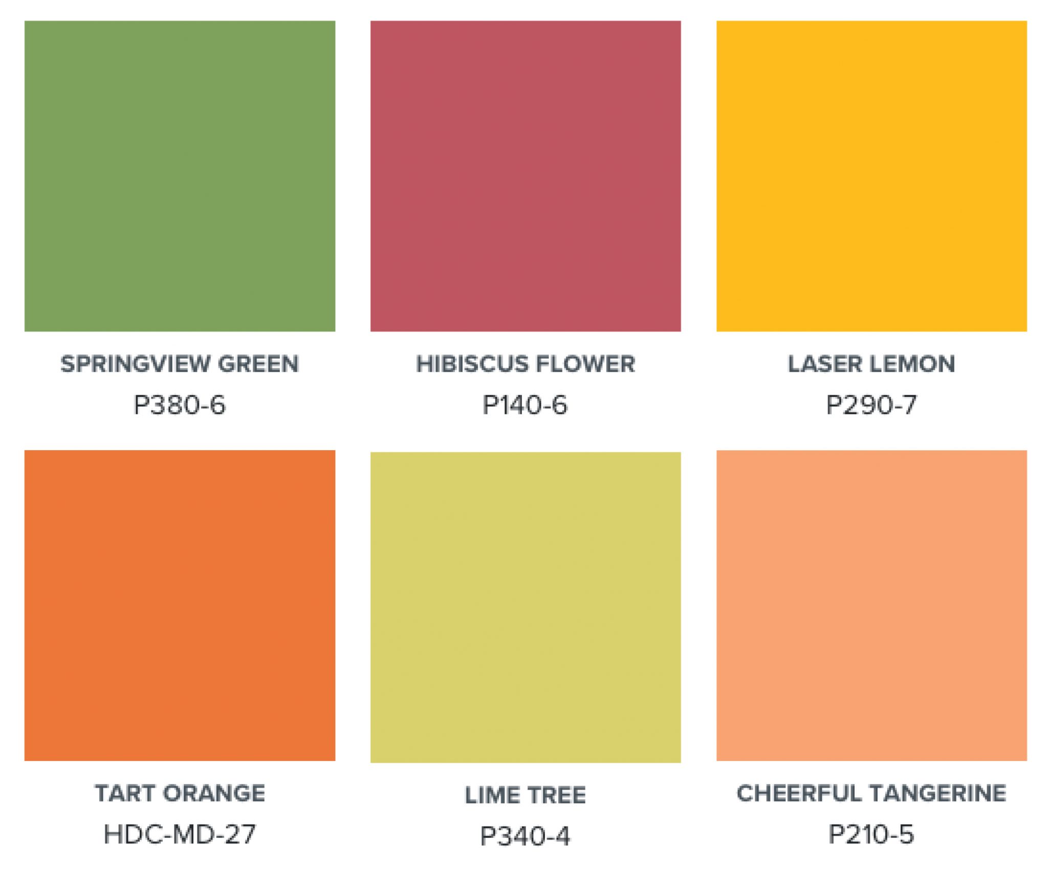 Bright Summer Color Palette – Fresh Squeezed | Colorfully BEHR